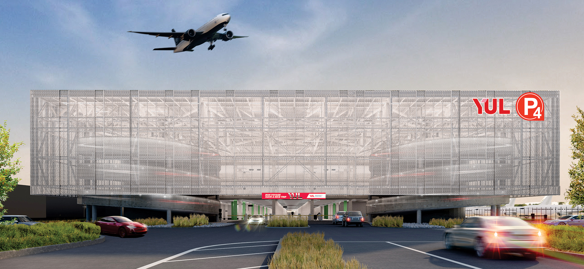 P4 Parking Facility at the Montréal-Trudeau International Airport - Jodoin Lamarre Pratte ...