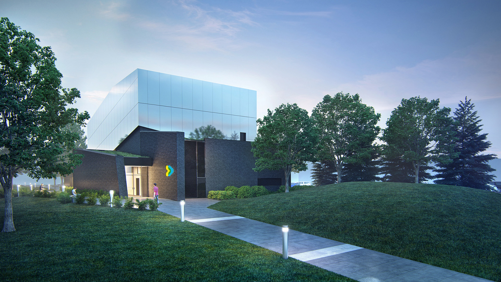 Montréal métro's Côte-Vertu underground garage and access buildings ...