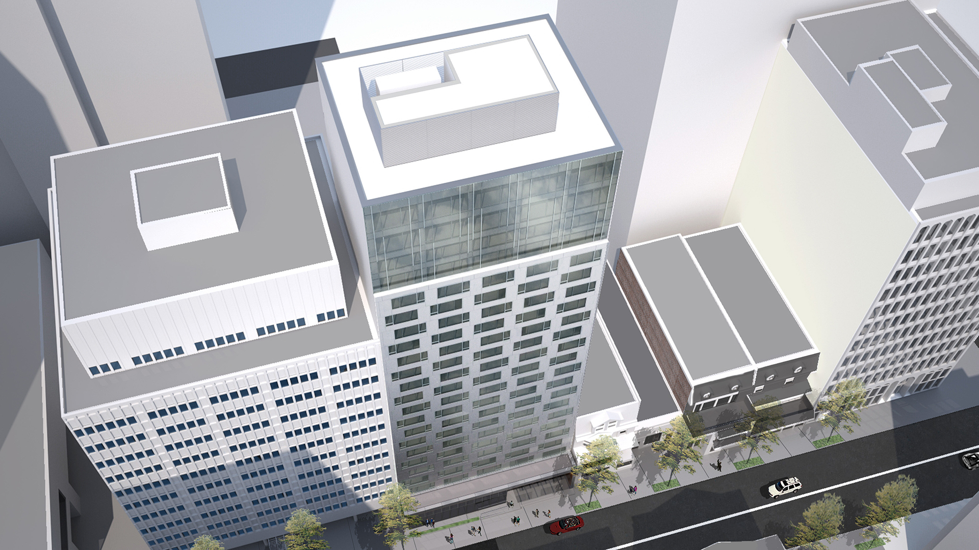 Reconstruction of facades and expansion of the Residence Inn Marriott ...