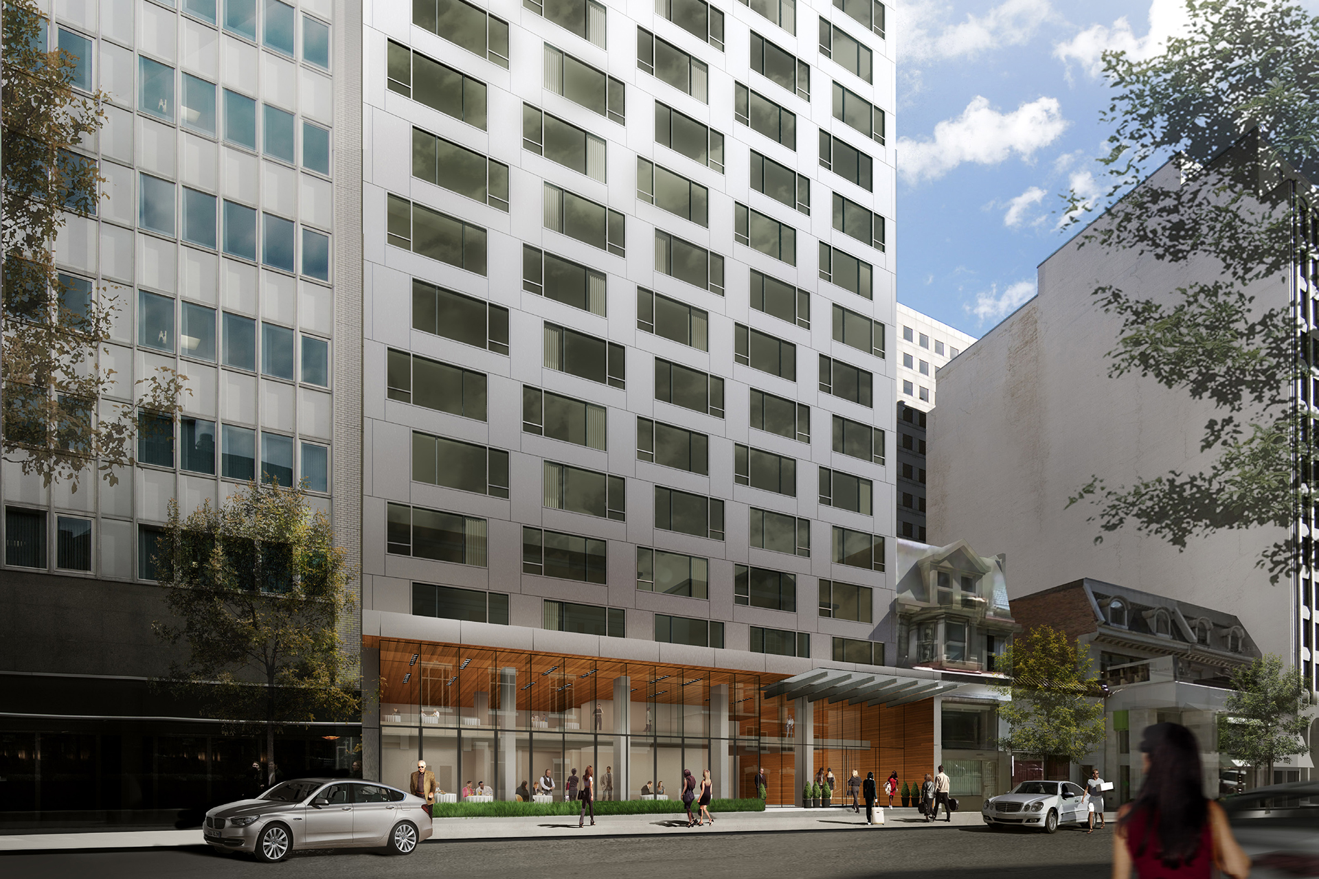 Reconstruction of facades and expansion of the Residence Inn Marriott ...