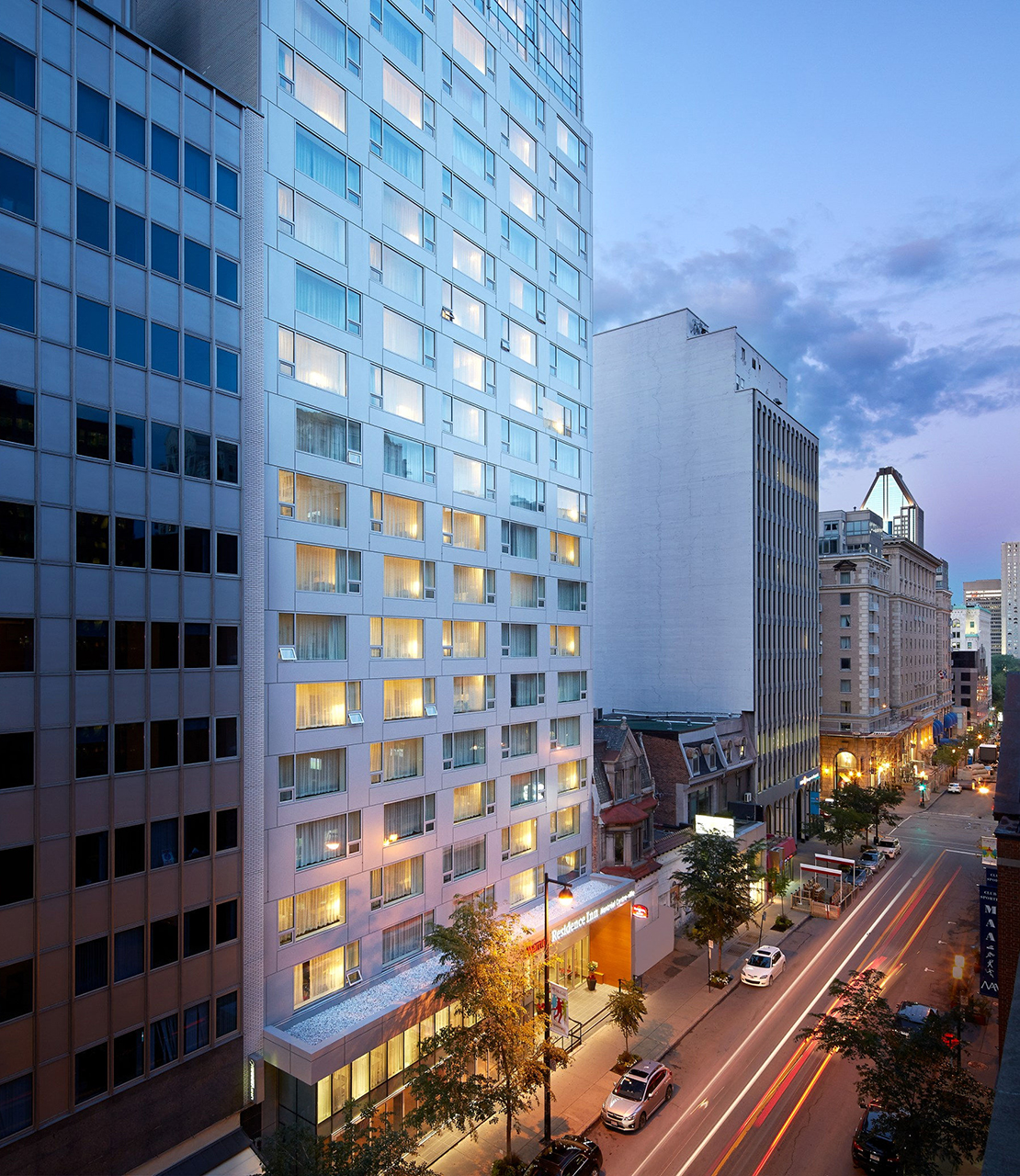 Reconstruction of facades and expansion of the Residence Inn Marriott ...